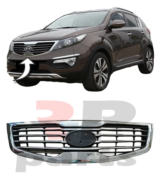 FOR KIA SPORTAGE (Sl) 2010-2015 New Front Upper Center Grille Chrome ...