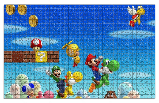 SUPER MARIO BROS. 1000 Pieces Puzzle Large Format Jigsaw Puzzle Gift 20 ...