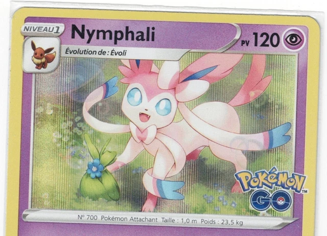 CARTE POKEMON NYMPHALI 035/078 Holo - POKEMON GO - EPEE ET BOUCLIER ...