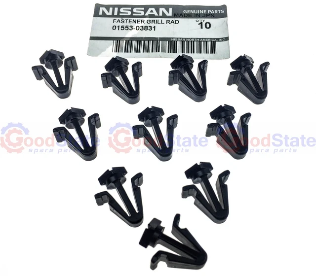 GENUINE NISSAN NAVARA D22 Pathfinder R50 Front Grille Clips Set Of 10 ...