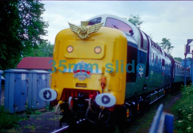 BRITISH RAILWAYS DELTIC Diesel Locomotive 55009 1986 Ori Slide+Copyr £2 ...