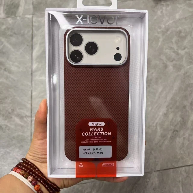 FOR IPHONE 17 Pro Max 17 Original carbon fiber pattern Magnetic Phone ...