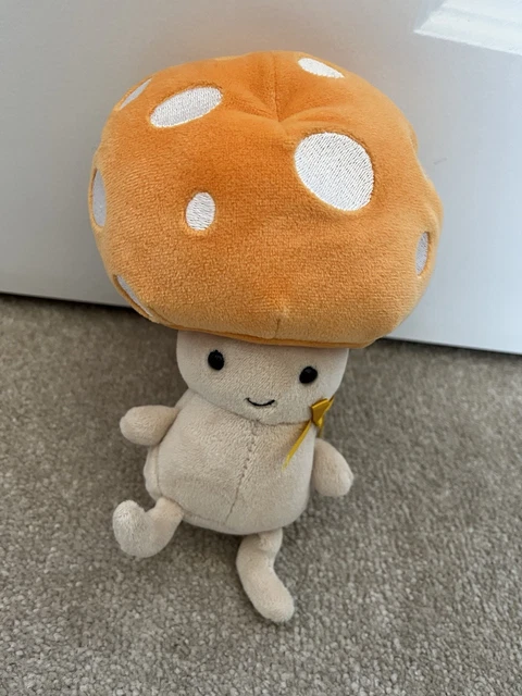 JELLYCAT FUN GUY Ozzie Plush Toy Velour, Small Orange Mushroom, 7" £12. ...