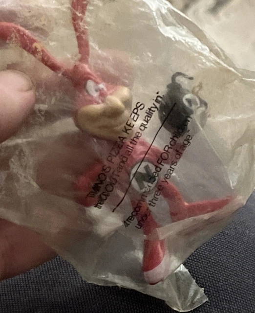 DOMINOS PIZZA NOID Rubber Toy Figure fast food advertising 1987cartoon ...