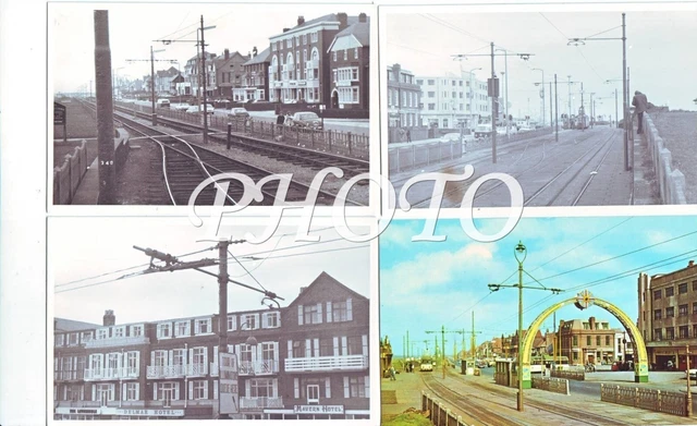BLACKPOOL TRANSPORT BISPHAM Tram Track Brush Tram 4 Photo £2.00 ...