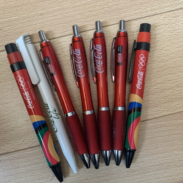 JOB LOT SEVEN Coca Cola Pens Promotional Advertising Life Olympics Zero ...