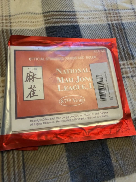 2024 NATIONAL MAH Jongg League RULES GAME CARDS Large Print NEW! £11.25 ...