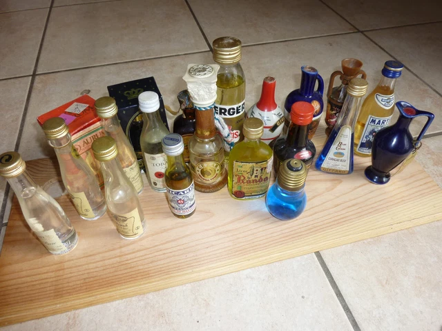LOT 20 MIGNONNETTE APERITIF LIQUEUR EAU DE VIE rhum miniature bouteille ...