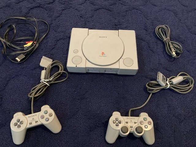 SONY PLAYSTATION ONE PS1 Bundle 4 Controllers and 22 Games! $136.69 ...