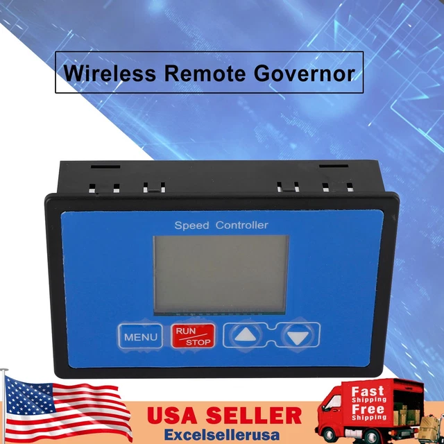DIGITAL LCD SMART PWM DC Motor Speed Controller Wireless Remote Control ...