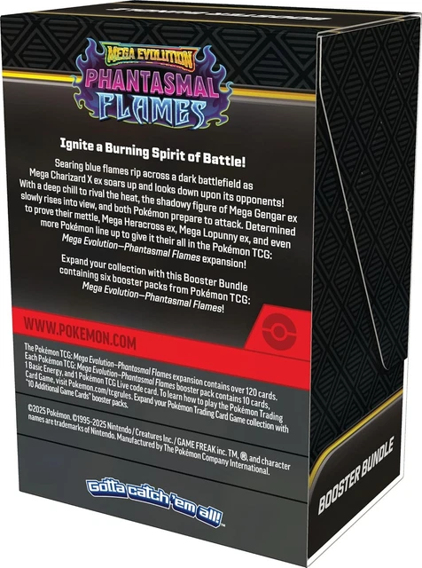 POKEMON TCG: MEGA Evolution Phantasmal Flames - Booster Bundle $276.98 ...