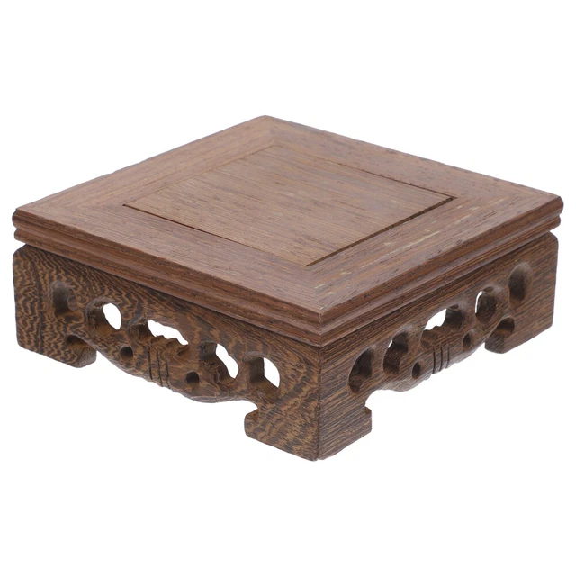 SUPPORT DE SCULPTURE Base Levage En Bois Sculpté Pot Fleur Interieur ...