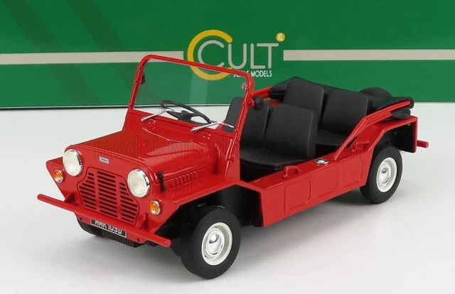 CULT MODELS AUSTIN MINI MOKE 1965 Rot IN 1/18 Maßstab Neu Freigabe EUR ...