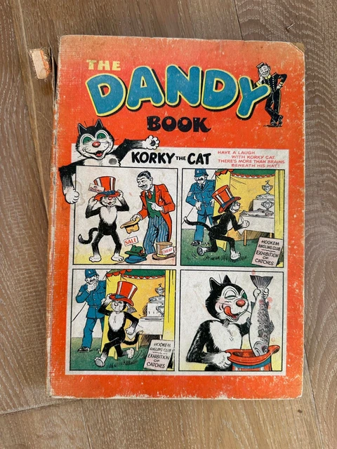 VINTAGE DC THOMSON - 1954 The DANDY BOOK - Hardback Annual - Korky the ...