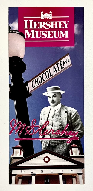 1990S MILTON HERSHEY Chocolate Bar Museum Pennsylvania Vintage Travel Brochure £8.12 - PicClick UK
