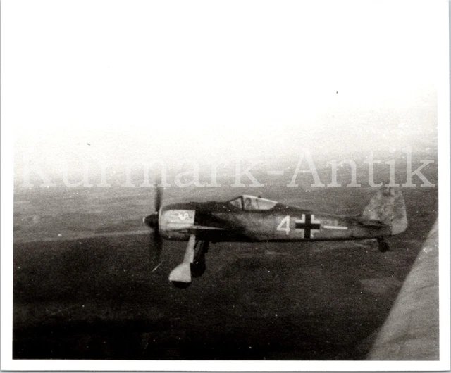 E461 FOTO WEHRMACHT Archiv Repro Luftwaffe Flugzeug Fw190 JG1 Pilot ...