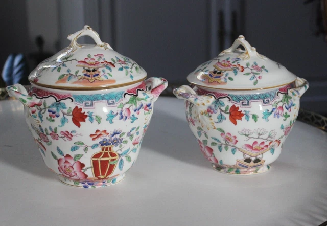 SUCRIER EN PORCELAINE Minton XIXe siècle, 5894 Poonah EUR 120,00 ...