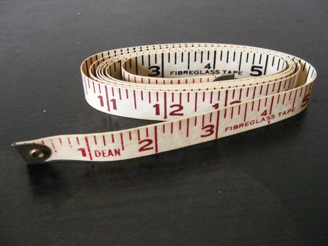 VINTAGE DEAN FIBREGLASS Tape Measure £3.00 - PicClick UK