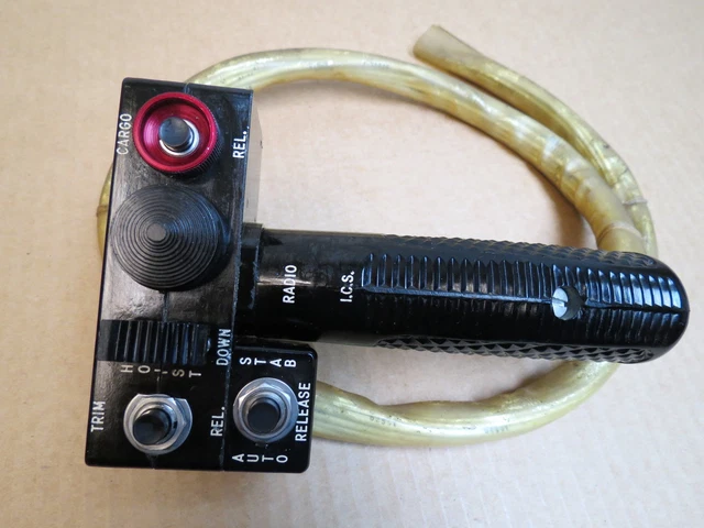 SIKORSKY HELICOPTER AIRCRAFT Pilot Winch Controller Stick Grip S1640 ...