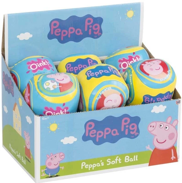 PEPPA PIG SOFT Ball - Squeeze Squash Stress Relieve Stretch Tv Kids £6. ...