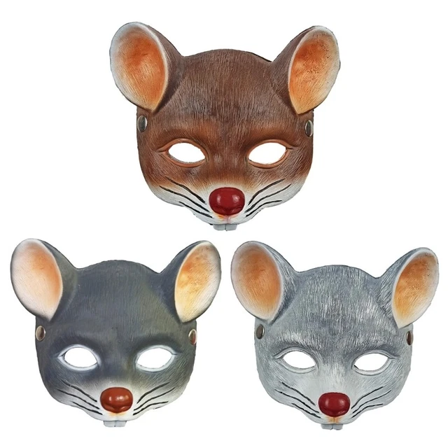 PU FOAM MOUSE Mask Halloween Animal Mask For Adult Kid Halloween ...