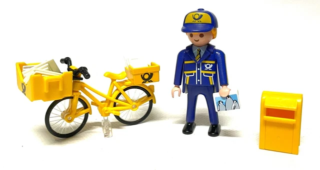 PLAYMOBIL BUNDLE * Post Office * Postman / Postman with Bike & Mailbox ...