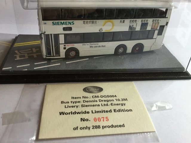 COLLECTORS MODEL (C'SM) DGS004 - CITYBUS DENNIS DRAGON 10.3m - SIEMENS ...