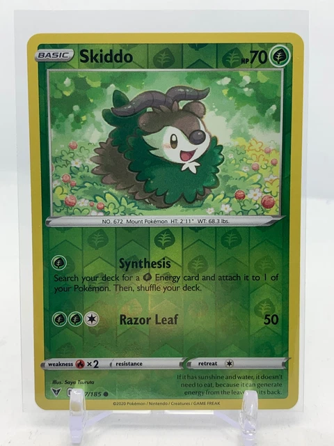 SKIDDO - POKEMON TCG - SWSH Vivid Voltage - REVERSE HOLO - #017/185 EUR ...