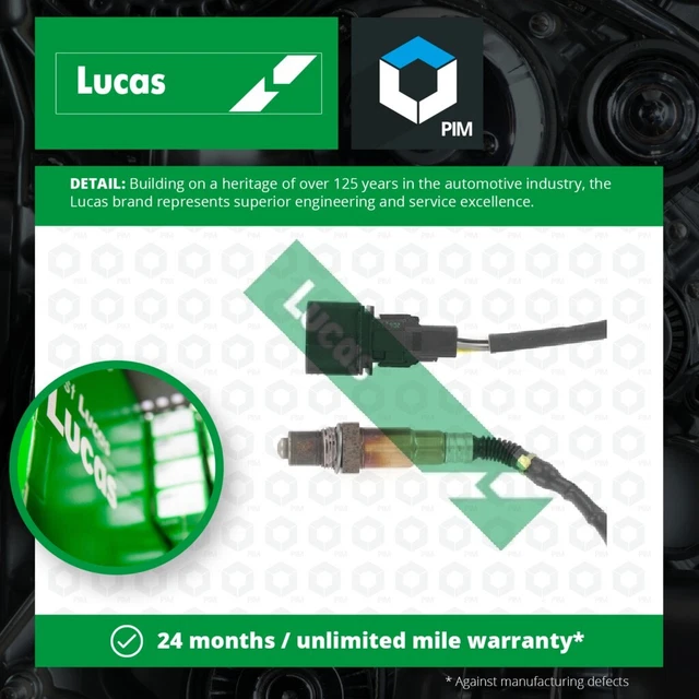CAPTEUR LAMBDA GAUCHE LEB5322 Lucas oxygène 94860612800 94860612801 ...