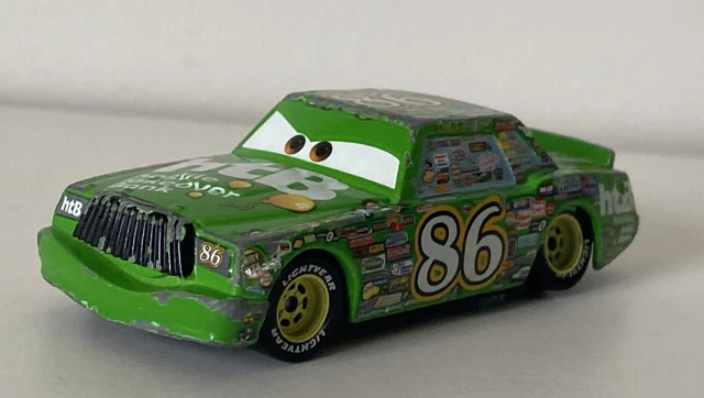 VOITURE DISNEY PIXAR Cars CHICK HICKS N° 86 HTB - Métal 1/55eme FLASH ...