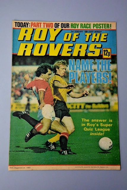 R&L VINTAGE MAGAZINE Comic: Roy of the Rovers 22nd February 1980 £4.50 ...