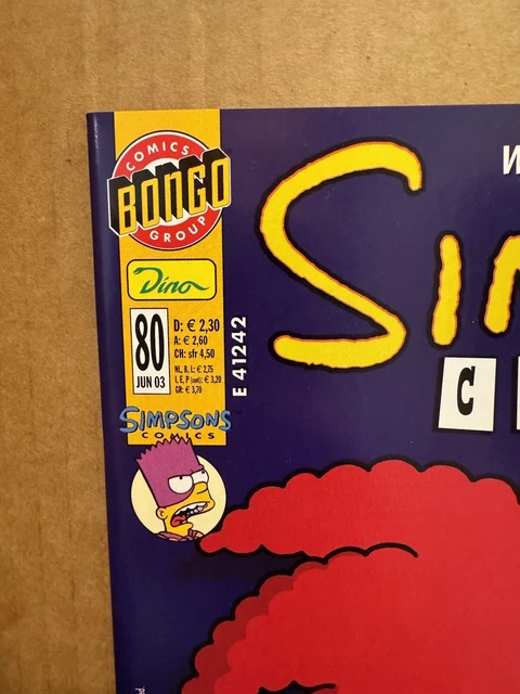 Simpsons Comics 80 Neuf Htf Allemand Bart Comme Sideshow Bob Dino