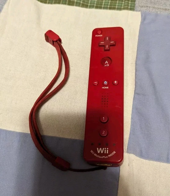 OFFICIAL OEM ORIGINAL Nintendo Wii Remote Motion Plus Controller Red ...
