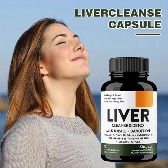 60 PCS LIVER Cleanse Capsule Support Clear Lungs a Healthy Lungs ...