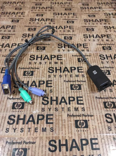HP RJ45 CAT5 PS/2 KVM Interface Adapter Cable 286597-001 262588-B21 Inc ...