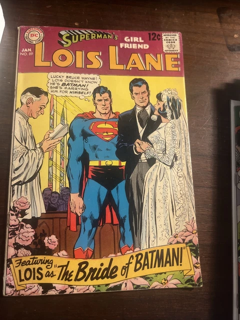 SUPERMAN'S GIRLFRIEND LOIS LANE #89 The Bride of Batman DC Comics 1969 ...