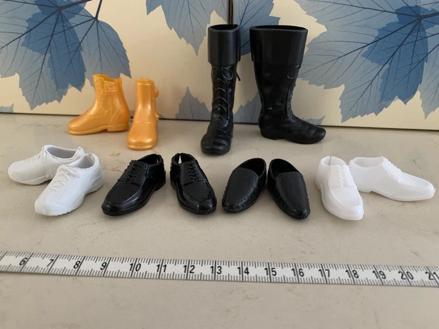 POPULAR-BARBIE.CLOTH/ACCESSORY@ANY 2 PAIR of Ken Doll Sized Shoes@Good ...