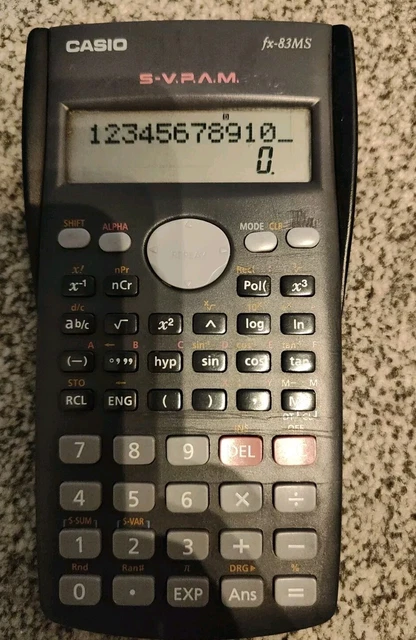 CASIO FX-83MS SCIENTIFIC Calculator S-V.P.A.M Fully Working £4.89 ...
