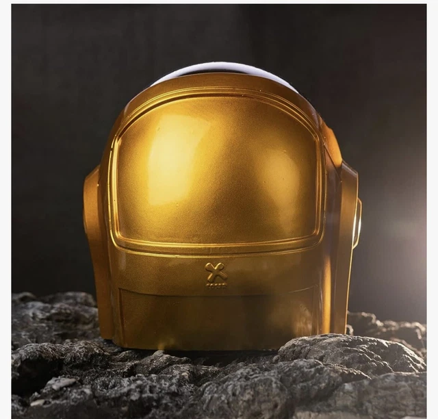 XCOSER KIDS DAFT Punk Guy-Manuel Helmet Cosplay Mask Resin Props Gold ...