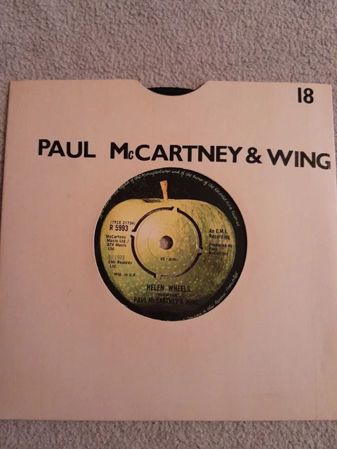 PAUL MCCARTNEY & WINGS HELEN WHEELS £3.83 - PicClick UK