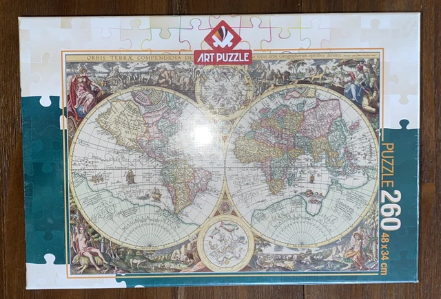 HEIDI ART PUZZLE Ancient World Map Alberto Rossini 260 Piece Puzzle ...
