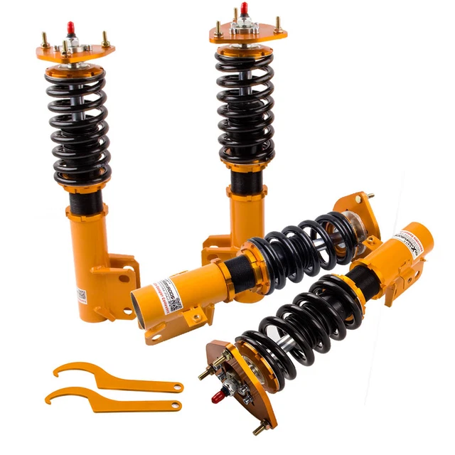 24 WAYS DAMPER & Height Adjustment Coilover For Subaru Impreza WRX GC8 ...