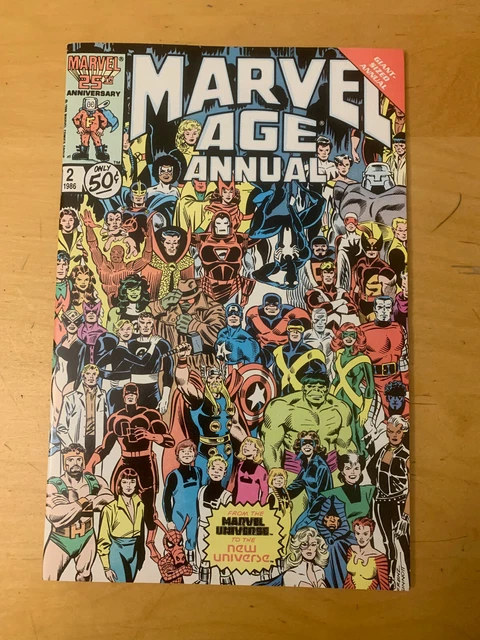 MARVEL AGE ANNUAL 2 Comic Book 1986 X Men Avengers Spider Man Giant ...
