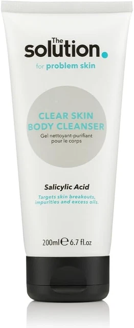 THE SOLUTION SALICYLIC Acid Clear Skin Body Cleanser 200 ml (Pack of 1 ...