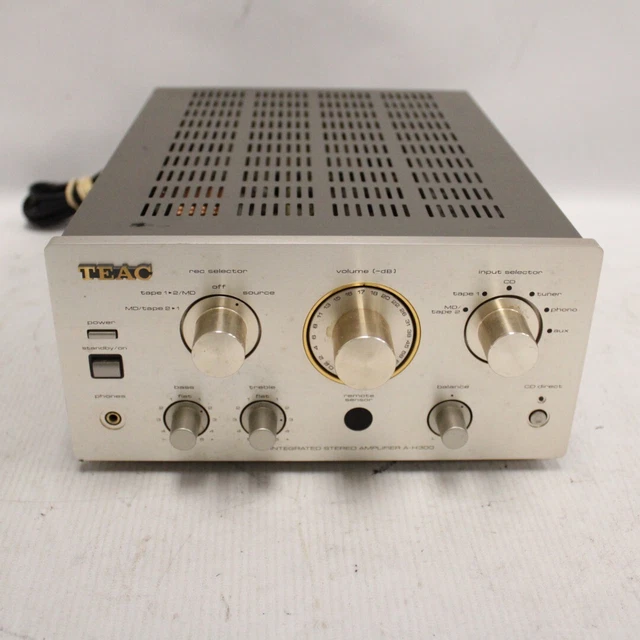 TEAC INTEGRATED STEREO Amplifier A-H300 In Silver With Remotes - D35 £ ...