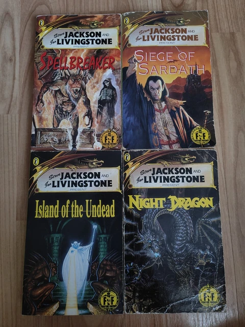 FIGHTING FANTASY BOOKS X 4 As Pictured. Ian Livingstone Steve Jackson £ ...