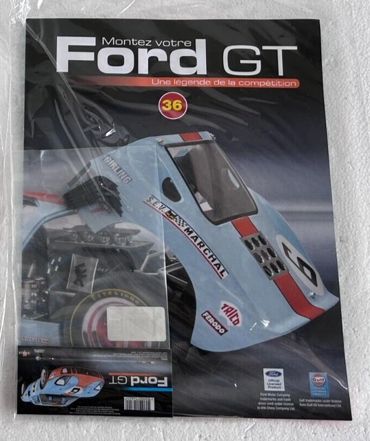 DEAGOSTINI BUILD YOUR Own Ford GT40 1/8th scale Magazine and parts ...