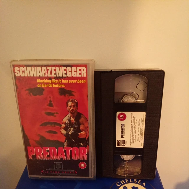 PREDATOR 1 + 2 (VHS) Arnold Schwarzenegger + Carl Weathers + Danny ...