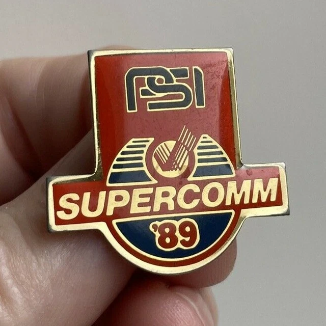 1989 SUPERCOMM LANGUAGE Training PSI Check Mark Red 89 Gold Toned Hat ...