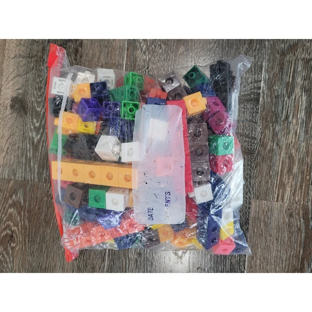 LEARNING RESOURCES MATHLINK Cubes Snap Counting Math Manipulatives #1 £ ...